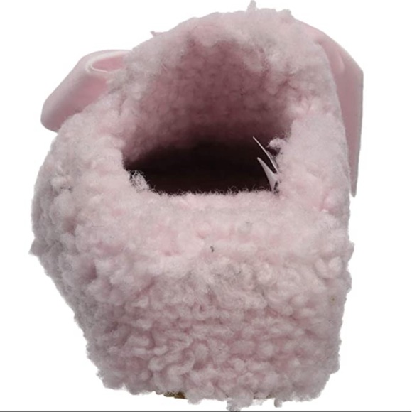 UGG | Shoes | New Addison Velvetbow Curly Sheepskin Slippers | Poshmark